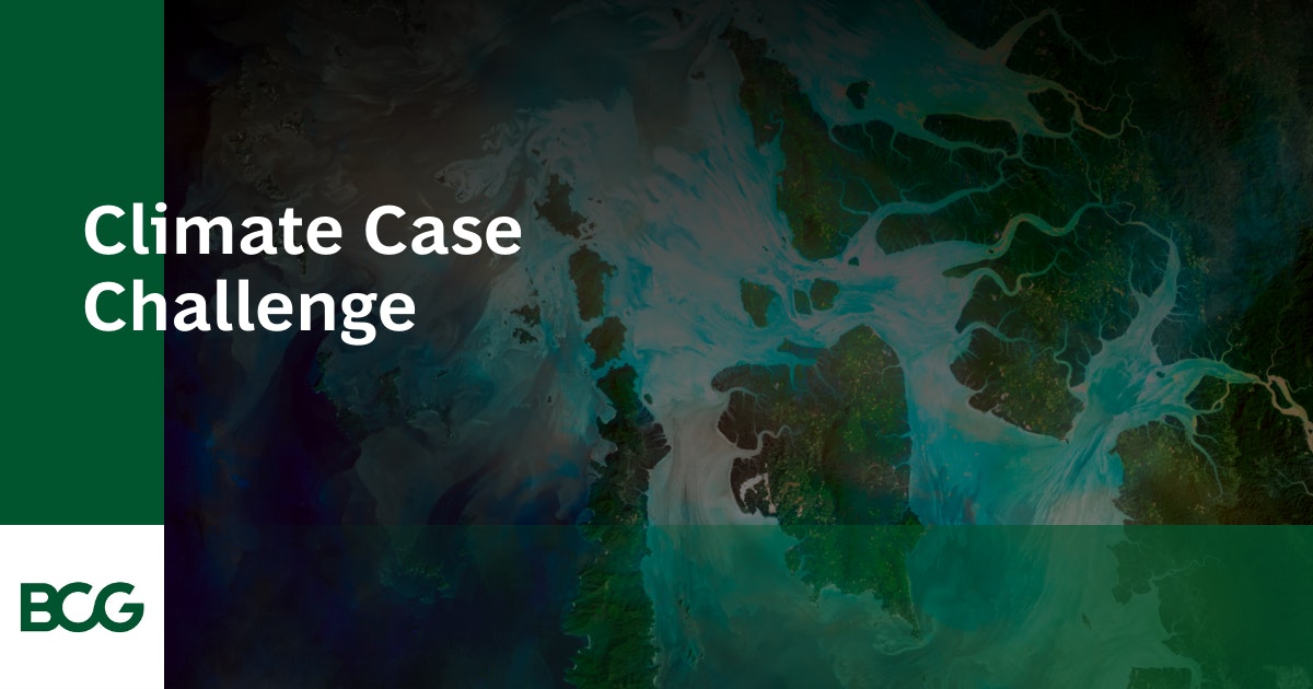 Climate Case Challenge | Boston Consulting Group