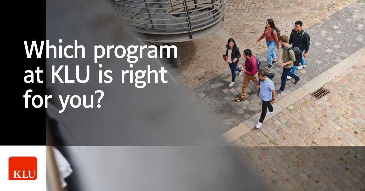 Which program at KLU is right for you? | Kühne Logistics University
